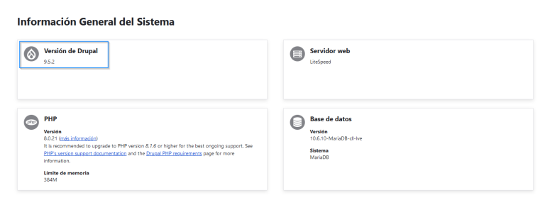 Cómo saber la versión de Drupal que tengo instalada | Ayuda LucusHost
