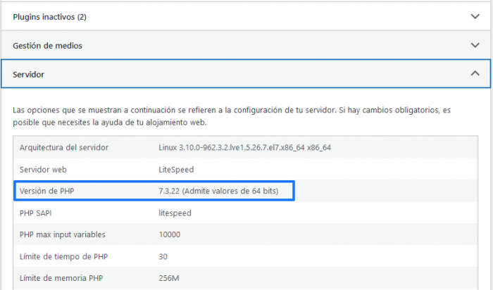 Cómo actualizar PHP de WordPress | Blog de LucusHost