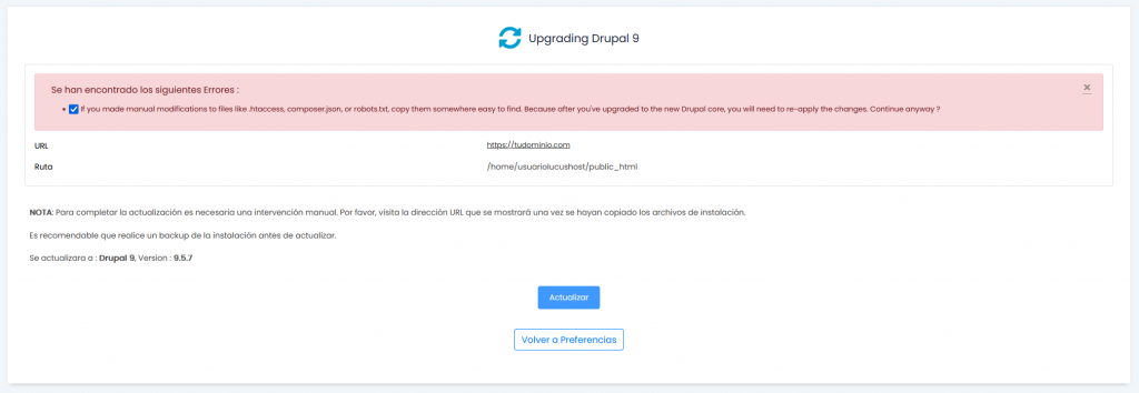 Cómo actualizar Drupal [Guía paso a paso] | Blog de LucusHost