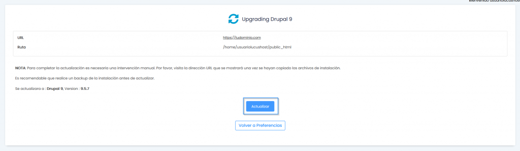 Cómo actualizar Drupal [Guía paso a paso] | Blog de LucusHost