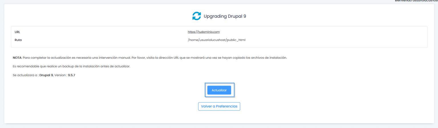 Cómo actualizar Drupal [Guía paso a paso] | Blog de LucusHost
