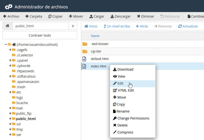 Archivo index.html: qué es y cómo crearlo | Blog de LucusHost