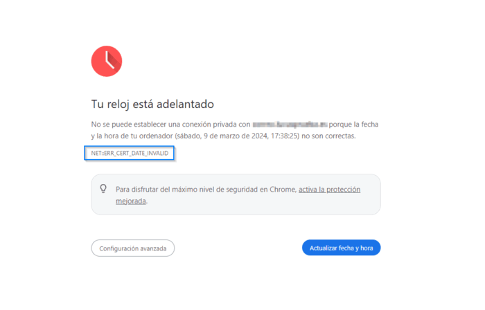 NET::ERR_CERT_DATE_INVALID: Qué es y cómo arreglarlo NET::ERR_CERT_DATE_INVALID: Qué es y cómo arreglarlo